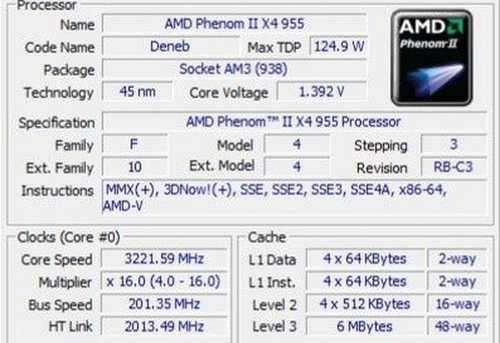 AMD Phenom II 4x 955/12Gb/SSD250/HD3750 512mb