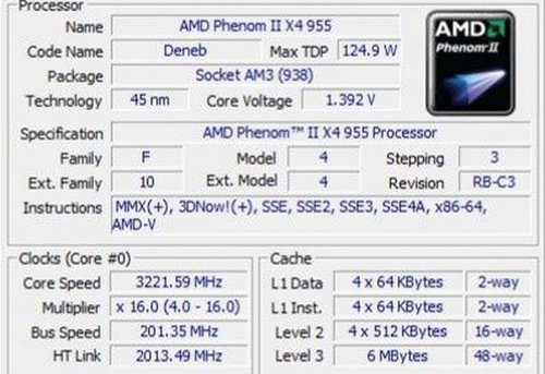 AMD Phenom II 4x 955/12Gb/SSD250/HD3750 512mb