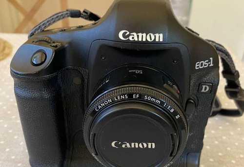 Canon 1d mark III с объективом 50 mm 1.8