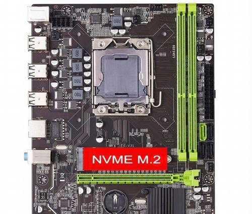 Материнская плата X79 с Xeon E5 2420 2х DDR3 4Gb