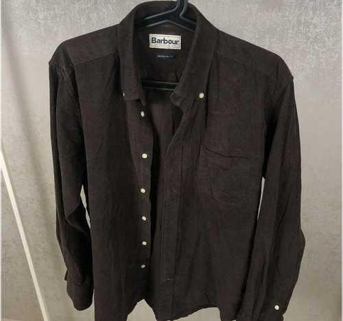 Рубашка вельветовая (микровельвет) Barbour с лого