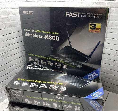 Роутер WiFi Asus DSL-N12U новый