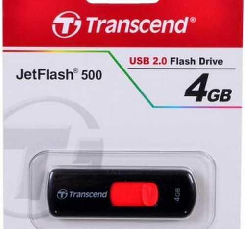 Флеш-диск Transcend 4GB выдвижной разъем USB JetFl