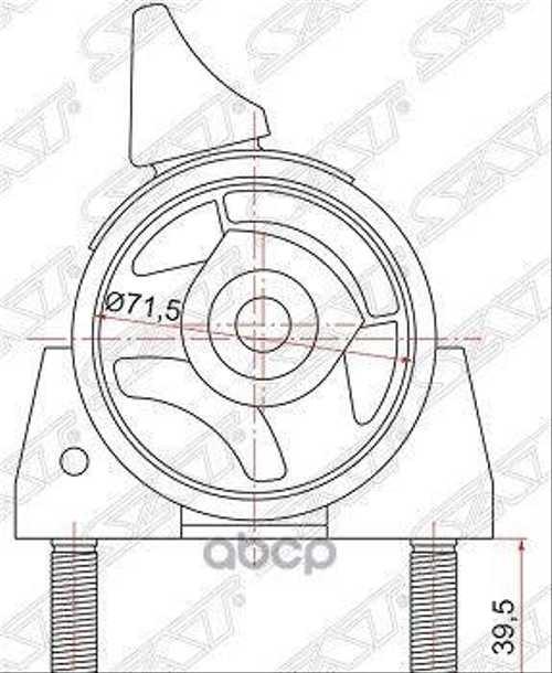 Подушка двигателя RR toyota carib 4AF# 87-95 ST