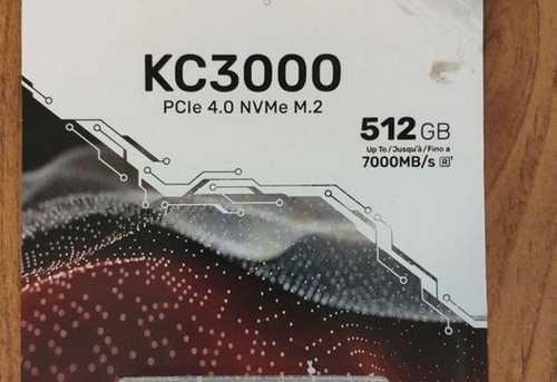 SSD память Kingston KC3000 M.2 2280 512 гб 3Гб/сек