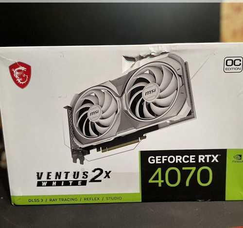 RtX 4070 white на гарантии