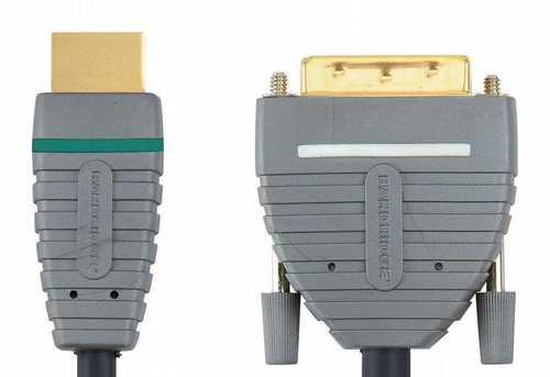 Кабель hdmi 19M DVI-D 25M 2.0 m Bandridge BVL1102