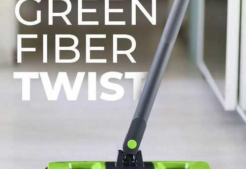 Швабра с отжимом Green Fiber twist