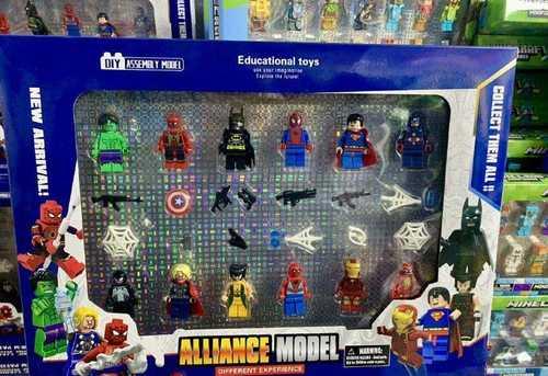 Лего фигурки Супергерои Мстители Марвел 12 штук
