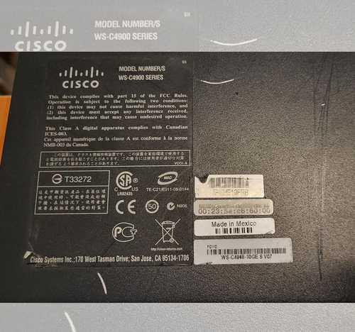 Cisco WS-C4848-10GE не рабочая