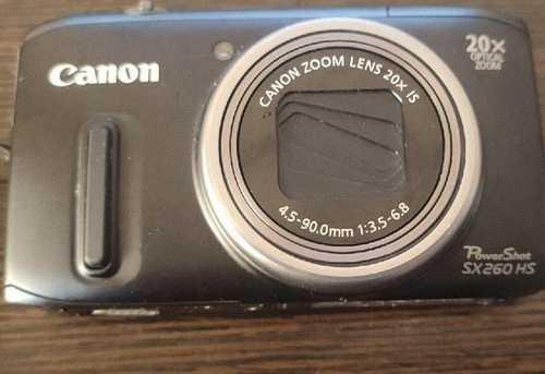 Компактный фотоаппарат canon powershotsx260hs
