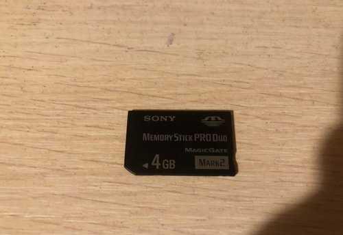 Карта памяти Memory Stick 4GB