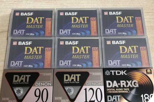 DAT аудиокассеты Basf, Denon, TDK новые