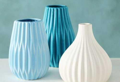 Керамические вазы цветные