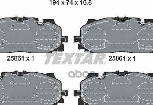 Textar2586101 4M0 698 151AM Колодки пер.VW TOU