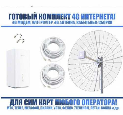 Комплект Усиления 4G Интернета 628 v27