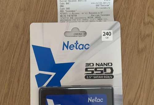 SSD Netac 240gb запакованный, на гарантии