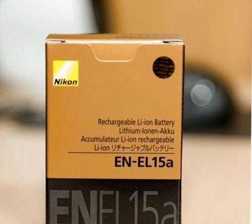 Аккумулятор Nikon EN-EL15A новый с гарантией