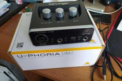 Внешняя аудиокарта behringer u-phoria um2