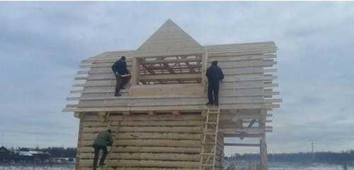 Сруб дома (бревно)