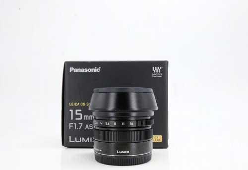 Panasonic 15mm f/1.7 Asph DG отл. сост, гарантия