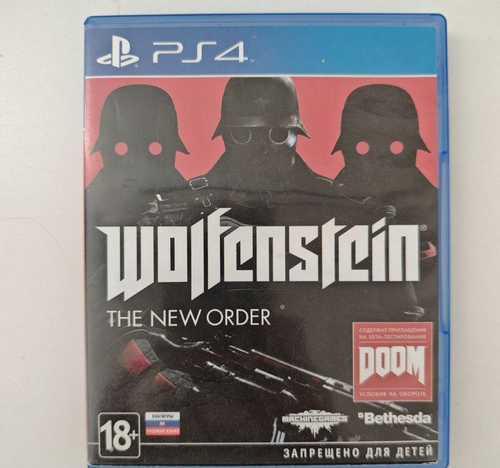 Wolfenstein ps4 диск