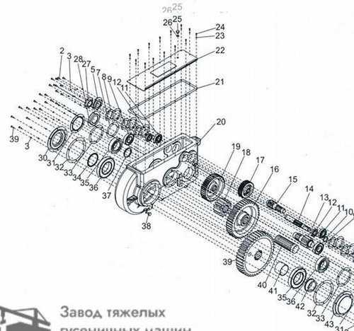 Редуктор хода передвижения левый и правый дэк-321