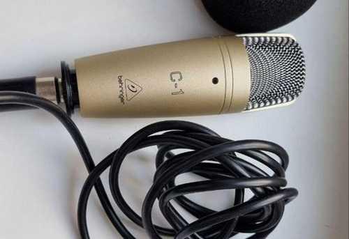 Bahringer c-1 и микрофоникрофонная стойка