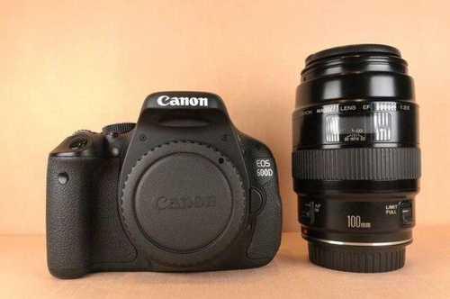 Canon EOS 600D kit EF 100mm 2.8 Macro (A412)