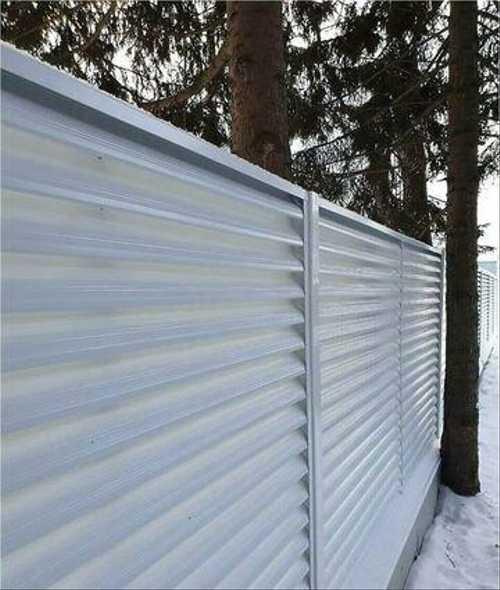 Забор жалюзи с полимерным покрытием