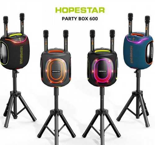 Колонка Hopestar Party Box 600, 300W с RGB подсвет