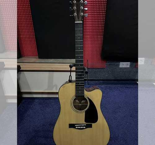 Электроакустическая гитара fender cd60 ce nat