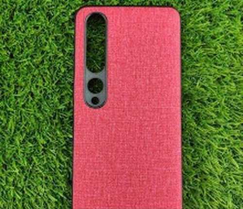 Чехол текстильный Xiaomi Mi 10 Pro (красный)