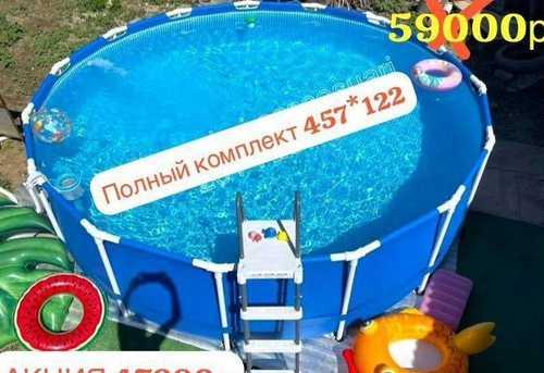 Каркасный бассейн 457 122 премиум