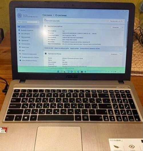 Ноутбук asus VivoBook 15 X540BA radeon