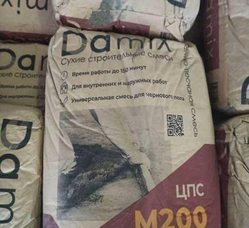 Смесь песчано-цементная damix пцс-150 (25кг)