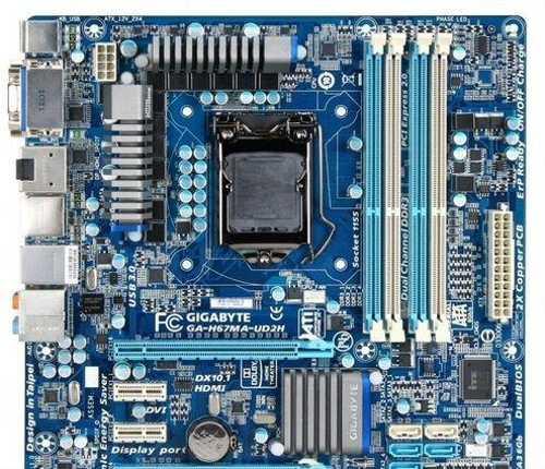 Плата под LGA 1155: Gigabyte GA-H67MA-UD2H