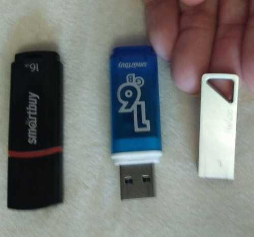 Usb 2.0 флешка 16 гб 3 штуки