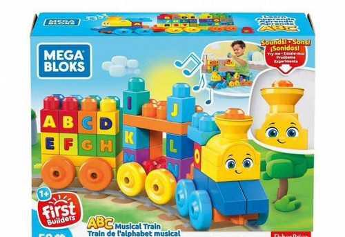 Музыкальный конструктор поезд mega bloks