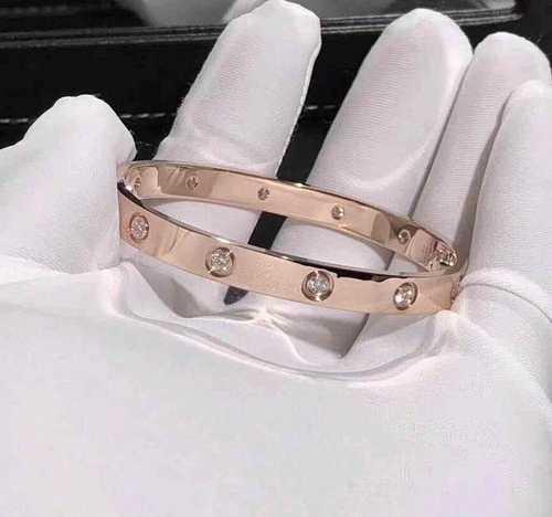 Браслет Cartier Love 10 бриллиантов 0,96 ct