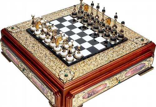 Шахматы из мрамора «Баталия»