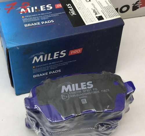 Колодки тормозные дисковые передние Miles e500108