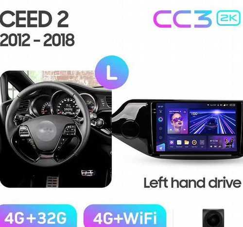 Магнитола Киа Сид 2 2012-2018 Андроид Teyes CC3 2K