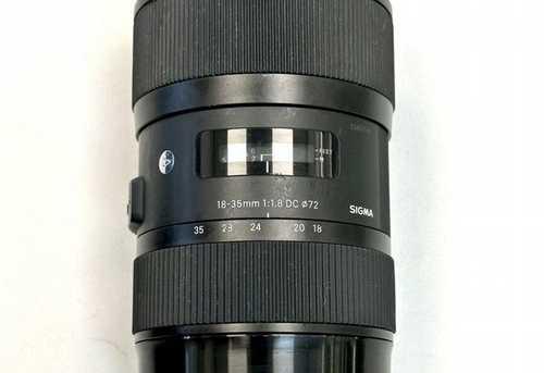 Sigma 18-35mm f1,8 canon