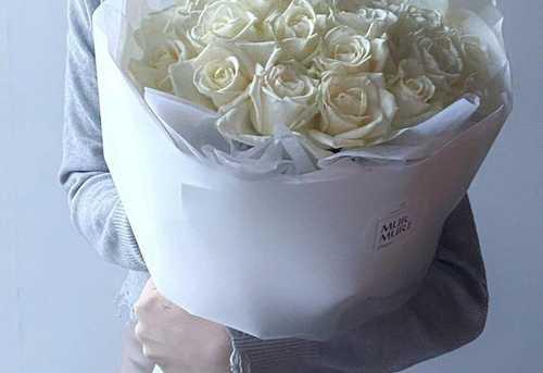 Розы цветы букет 25 роз с доставкой