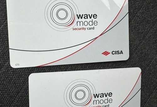 Ключ карта, бесконтактная Cisa wave mode