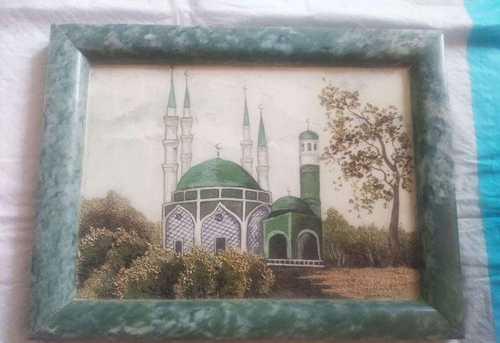 Красивая картина из камня,Мечеть
