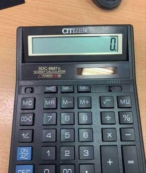 Калькулятор citizen SDC-888TII 12-ти разрядный