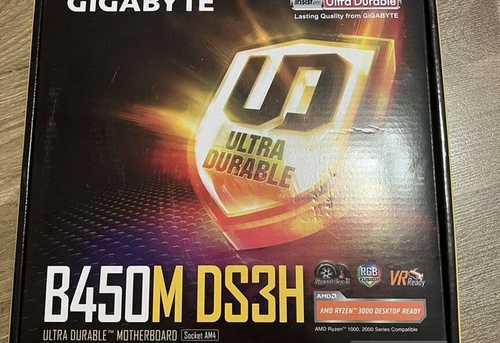 Материнская плата gigabyte B450M DS3H + процессор