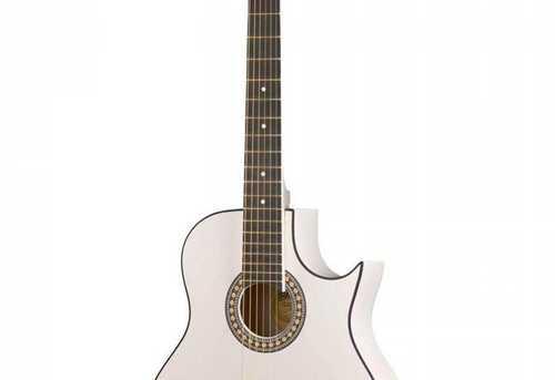 31CW Акустическая гитара, с вырезом, белая, Ижевск